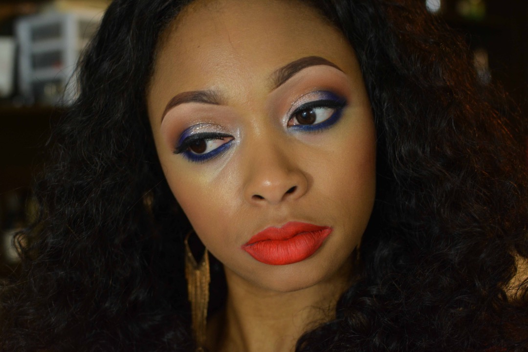 TUTORIAL: Smokey Orange, Indigo & Champagne